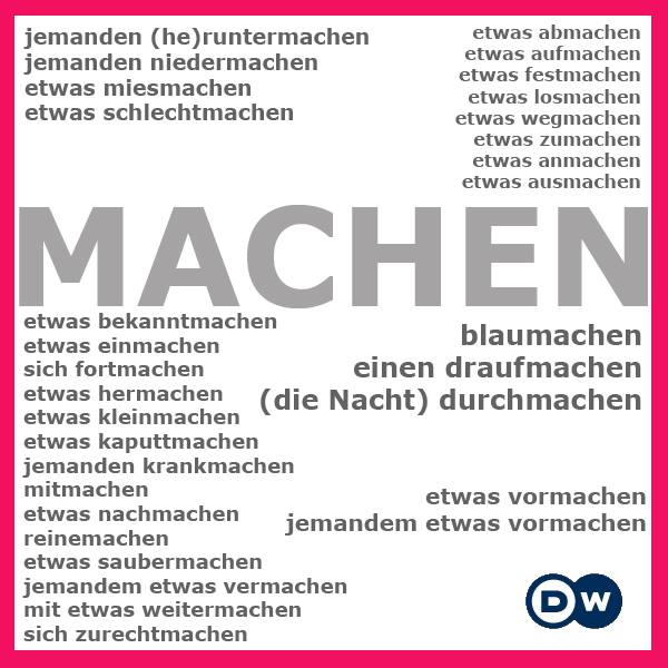 Das Verb ‘machen’ – เรียนภาษาเยอรมันออนไลน์กับเจ้าของภาษา